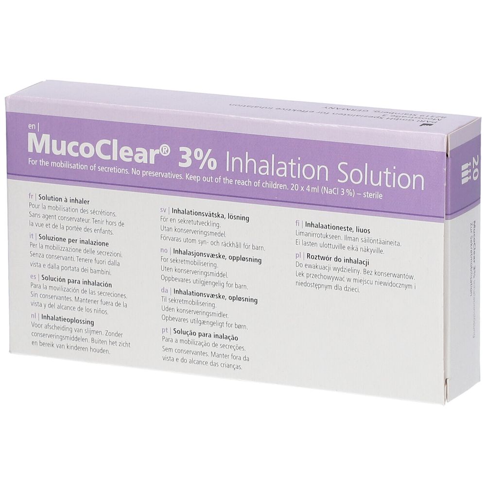 MucoClear® 3% Inhalationslösung 20x4 ml - shop-apotheke.at