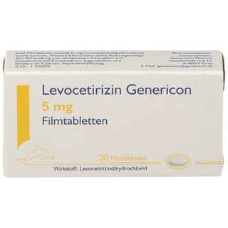 Levocetirizin Genericon 5 mg 30 St - Shop Apotheke