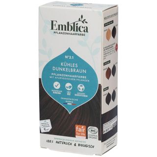 Emblica pffanzliche Haarfarbe Kühles Dunkelbraun 2.1 4x100 g - Shop ...
