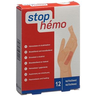 STOP HEMO Steriles Hämostat-Pflaster 12 St - Shop Apotheke