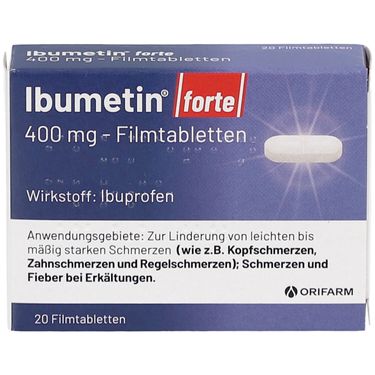 Ibumetin® forte 400 mg 20 St - Shop Apotheke