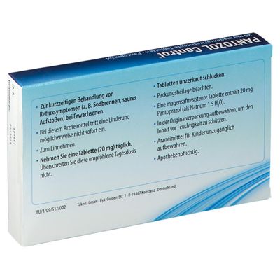 Pantozol-Control® 20 mg 14 St - Shop Apotheke