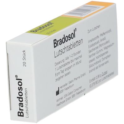 Bradosol® Lutschtabletten 20 St - Shop Apotheke