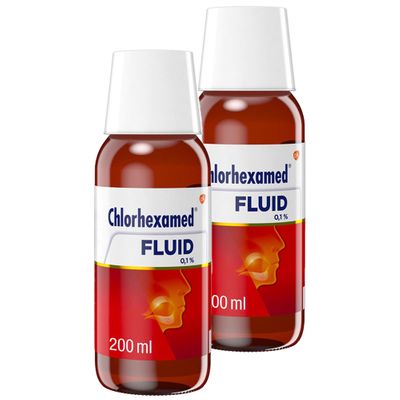 Chlorhexamed® Fluid 0,1 % 2x200 ml - Shop Apotheke