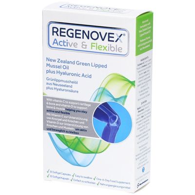 Regenovex Grünlippmuschelöl + Hyaluronsäure 4x30 St - Shop Apotheke