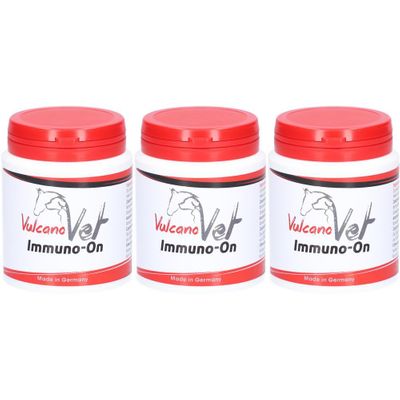 VulcanoVet Immuno-On Ergänzungsfutter für Hunde und Katzen 3x100 g ...