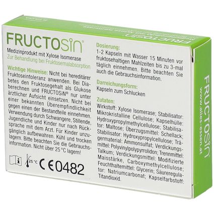 FRUCTOSIN® Kapseln bei Fruktosemalabsorption 10 St - Shop Apotheke