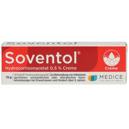 Soventol® HydroCortisonacetat 0,5 % 15 g - Shop Apotheke