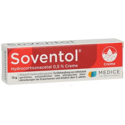 Soventol® HydroCortisonacetat 0,5 % 15 g - Shop Apotheke