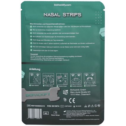 Biohackify® Nasal Strips – transparente Nasenstrips 30 St - Shop Apotheke