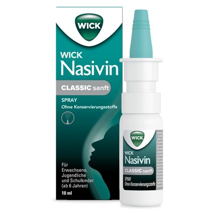 WICK Nasivin® Classic sanft 0,05% Nasenspray ohne Konservierungsstoffe ...