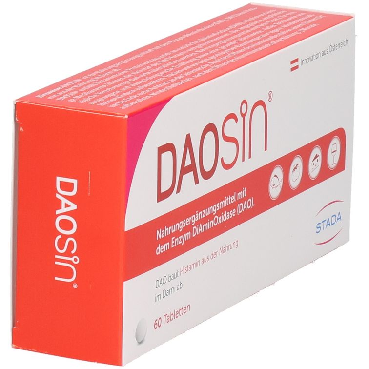 DAOSiN® Tabletten DAO unterstützt den Abbau von Histamin aus der ...