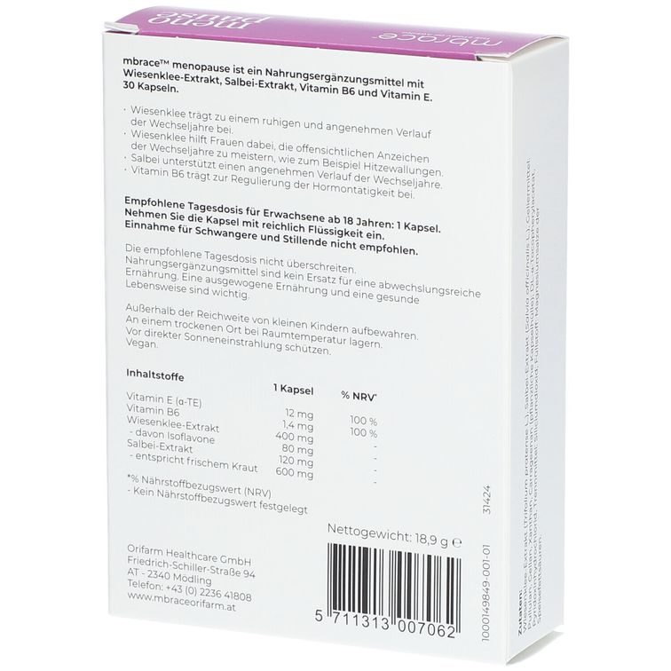 mbrace™ menopause 30 St - shop-apotheke.at