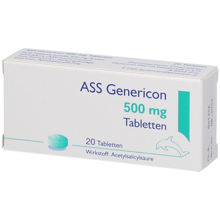 ASS Genericon 20 St - Shop Apotheke