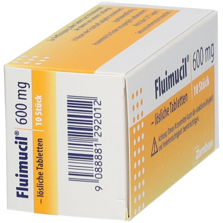 Fluimucil® 600 mg lösliche Tabletten 10 St - Shop Apotheke