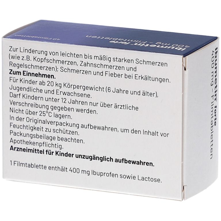 Ibumetin® forte 400mg 40 St - Shop Apotheke