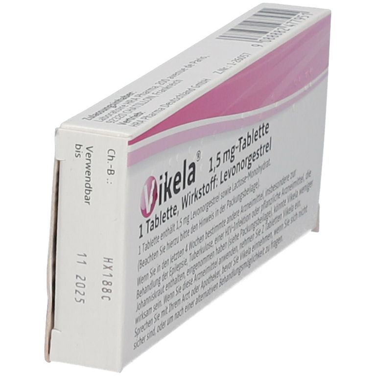 Vikela® 1,5 mg Notfallverhütung 1 St - Shop Apotheke