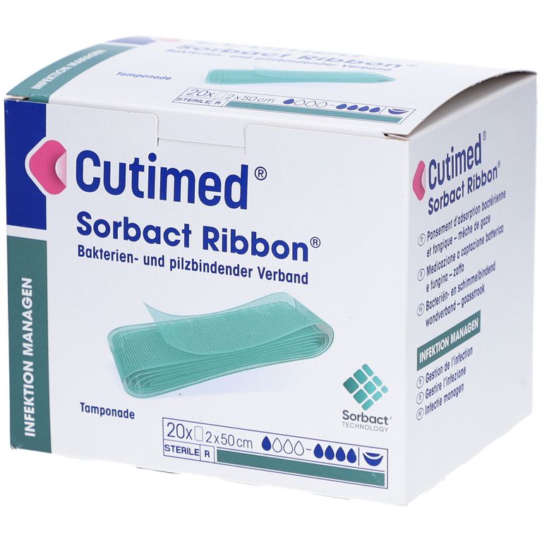 Cutimed® Sorbact Ribbon Tamponade 2x50 cm 20 St - Shop Apotheke