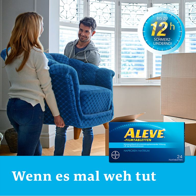 Aleve® Filmtabletten bei Körper- und Rückenschmerzen 24 St - Shop Apotheke