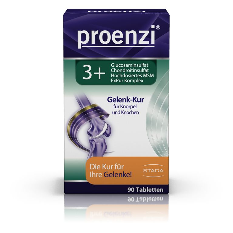 Proenzi® 3+ Gelenk-Kur Tabletten für Knorpel und Knochen, MSM Schwefel ...