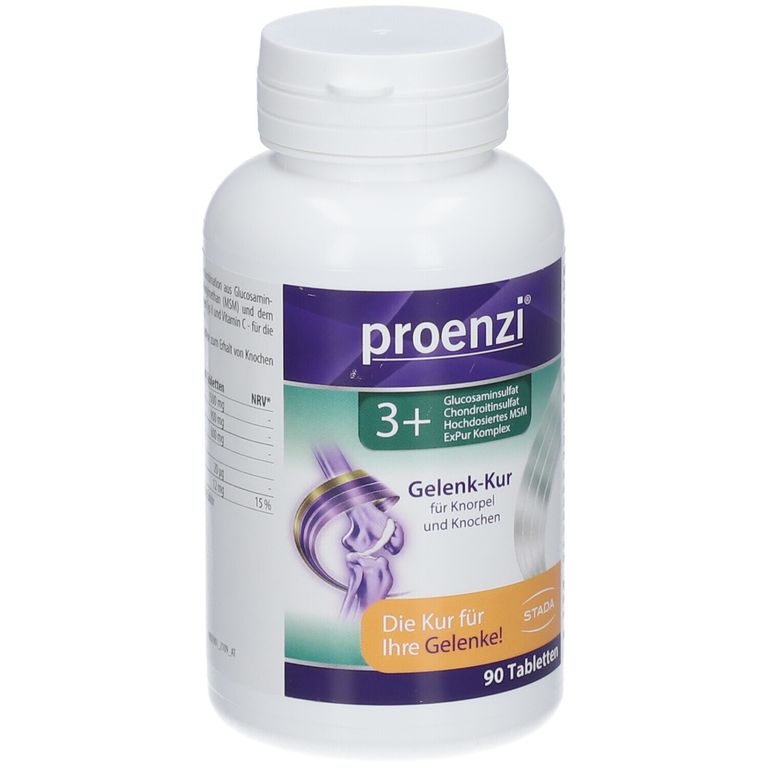 Proenzi® 3+ Gelenk-Kur Tabletten für Knorpel und Knochen, MSM Schwefel ...