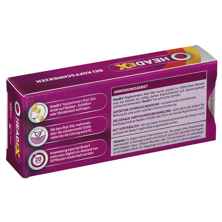 HeadEx Kopfschmerz Roll-Stic 15 ml - Shop Apotheke
