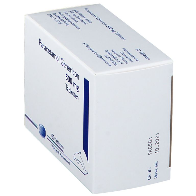 Paracetamol Genericon 500 mg 60 St - Shop Apotheke