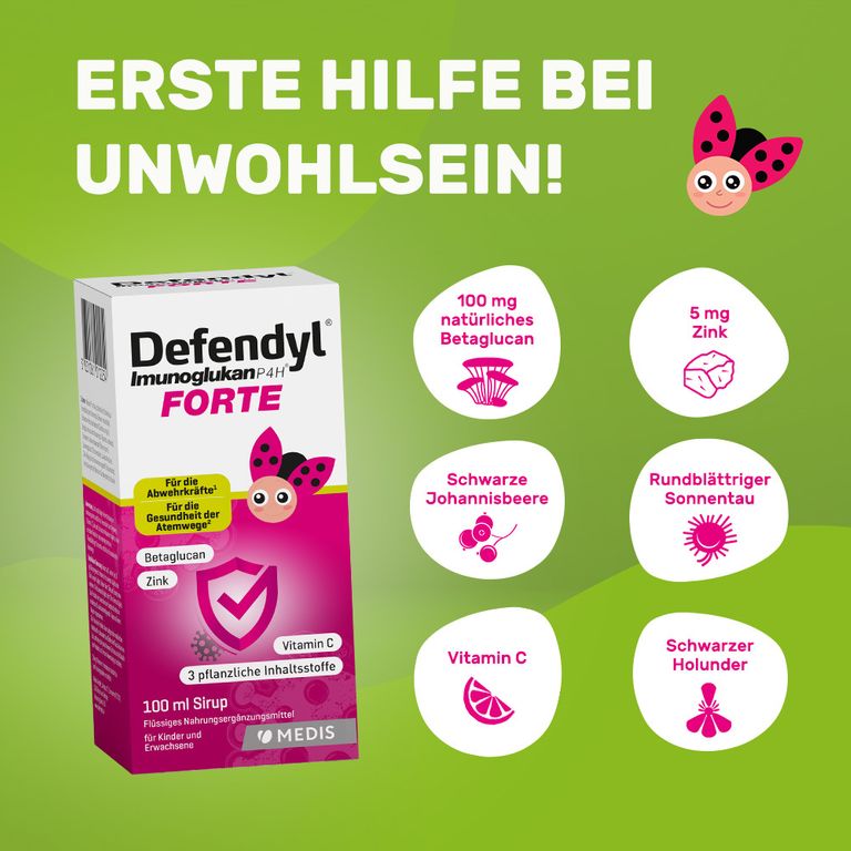 Defendyl-Imunoglukan P4H® FORTE Sirup - mit dreifacher Kraft das ...
