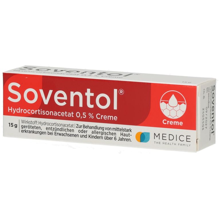 Soventol® HydroCortisonacetat 0,5 % 15 g - Shop Apotheke