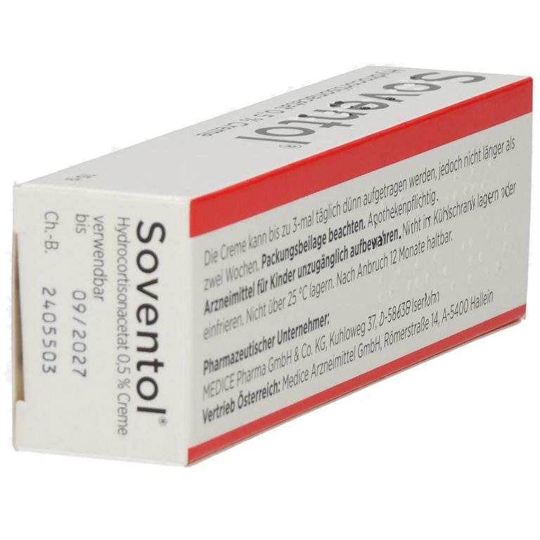 Soventol® HydroCortisonacetat 0,5 % 15 g - Shop Apotheke