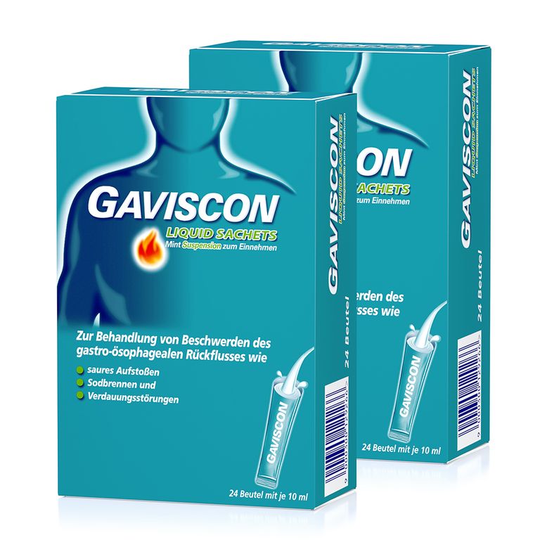 GAVISCON Liquid Sachets Doppelpack 2x24 St - Shop Apotheke