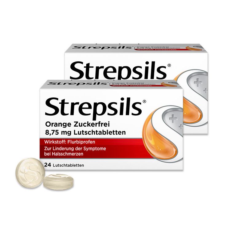 Strepsils® Orange Zuckerfrei Lutschtabletten - Bei starken ...
