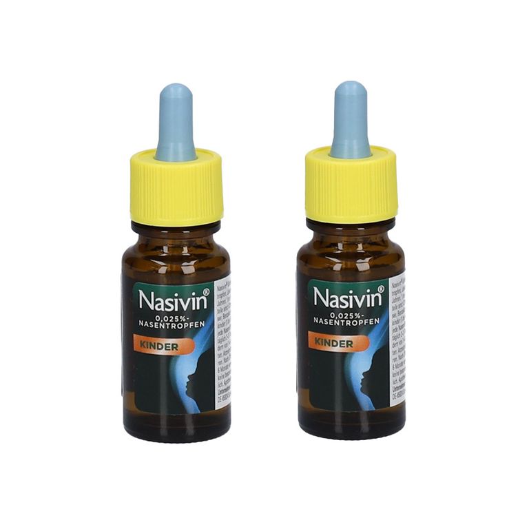 Nasivin® Kinder 0,025% Nasentropfen 2x10 ml - Shop Apotheke