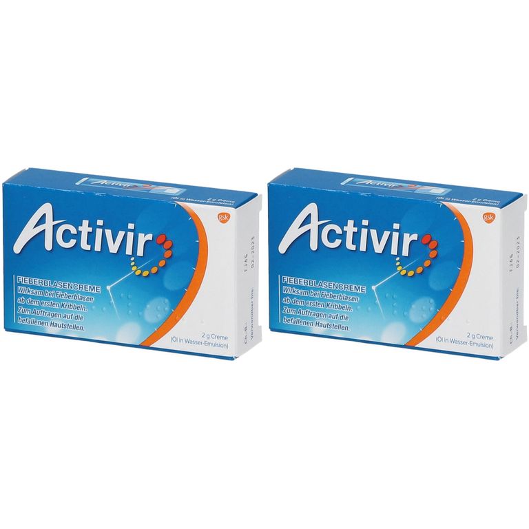 ACTIVIR® Fieberblasencreme Pumpspender 2x2 g - Shop Apotheke