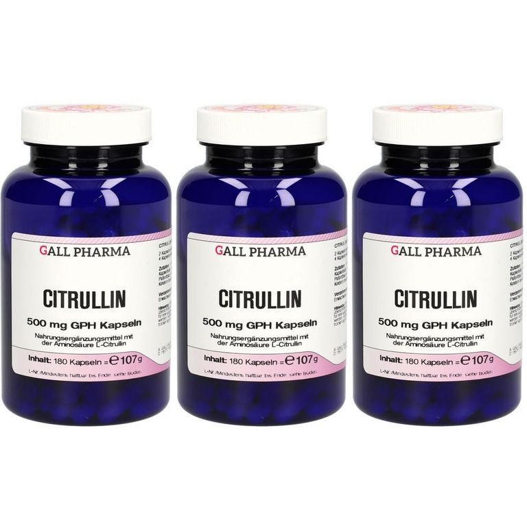 GALL PHARMA Citrullin 500 mg GPH Kapseln 3x180 St - Shop Apotheke