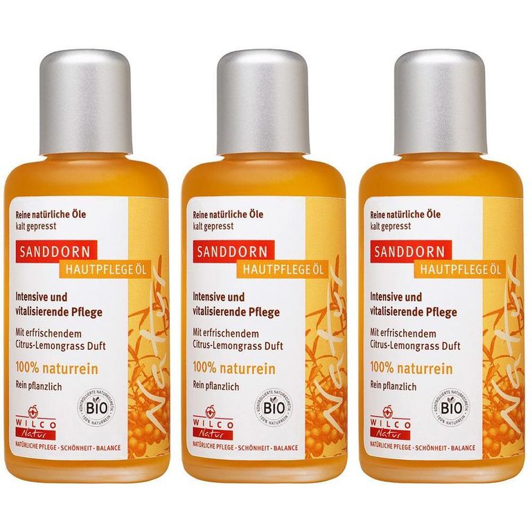 Wilco Natur Bio Sanddorn Öl 3x100 ml - Shop Apotheke