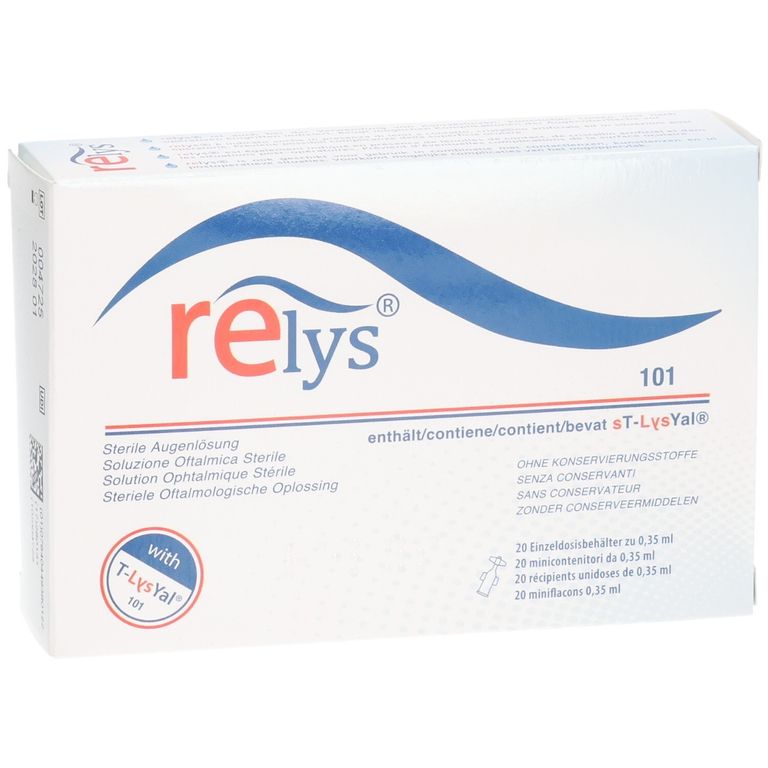 RELYS®: Die 1. Augentropfen mit dem Supramolekül sT-LysYal® 20x0,35 ml ...