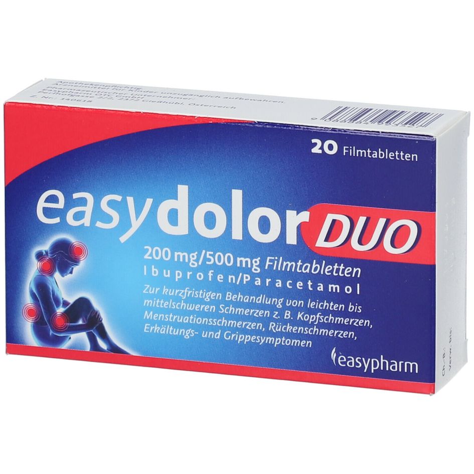easydolor DUO 200/500 mg 20 St - shop-apotheke.at