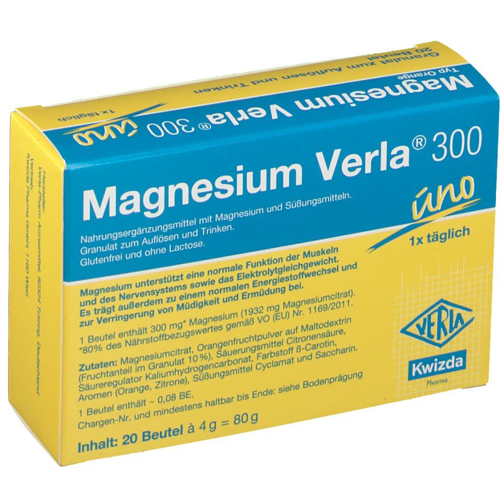 Magnesium Verla® 300 uno 20 St - Shop Apotheke