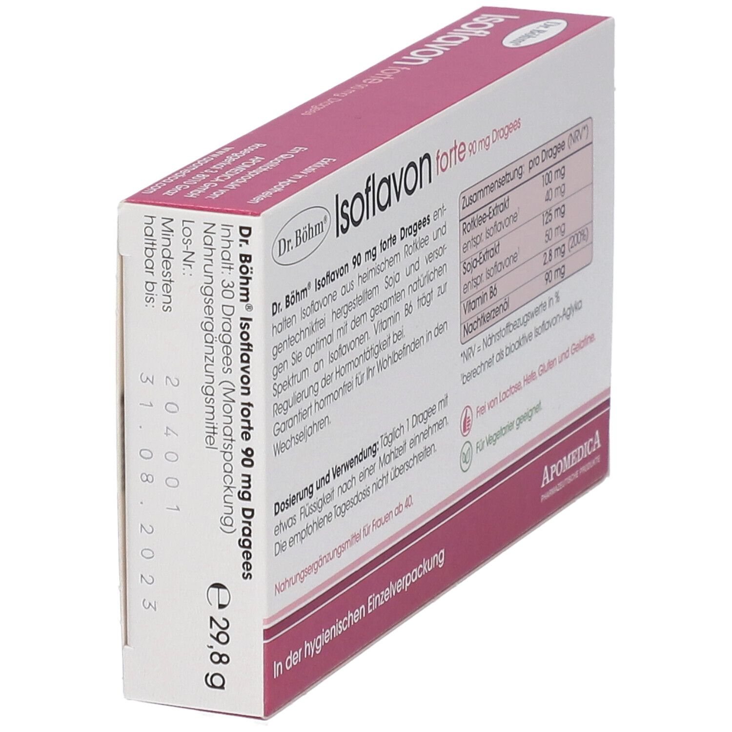 Dr. Böhm® Isoflavon 90 mg forte 30 St - shop-apotheke.at