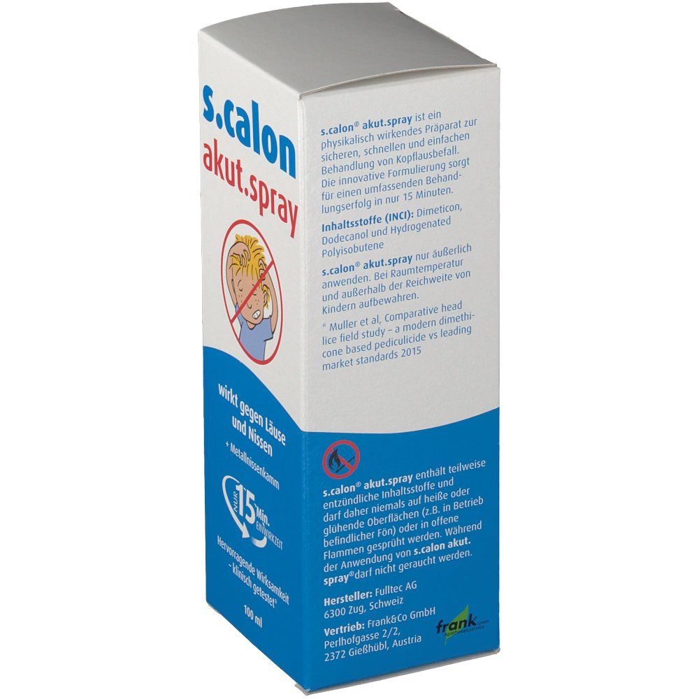 S.Calon AKUT Spray mit Nissenkamm 100 ml - Shop Apotheke
