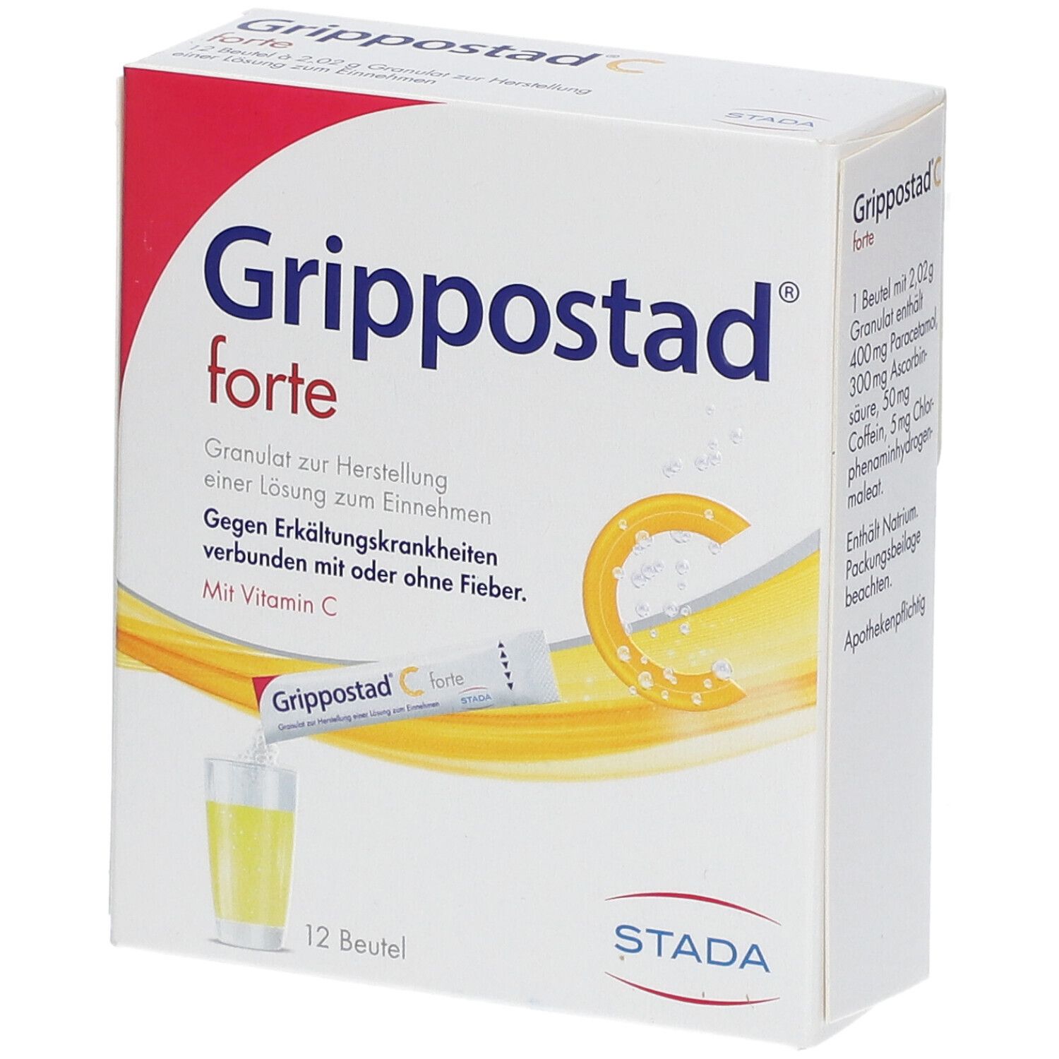 Grippostad forte Granulat bei Erkältung und grippalen Infekten, vegan ...