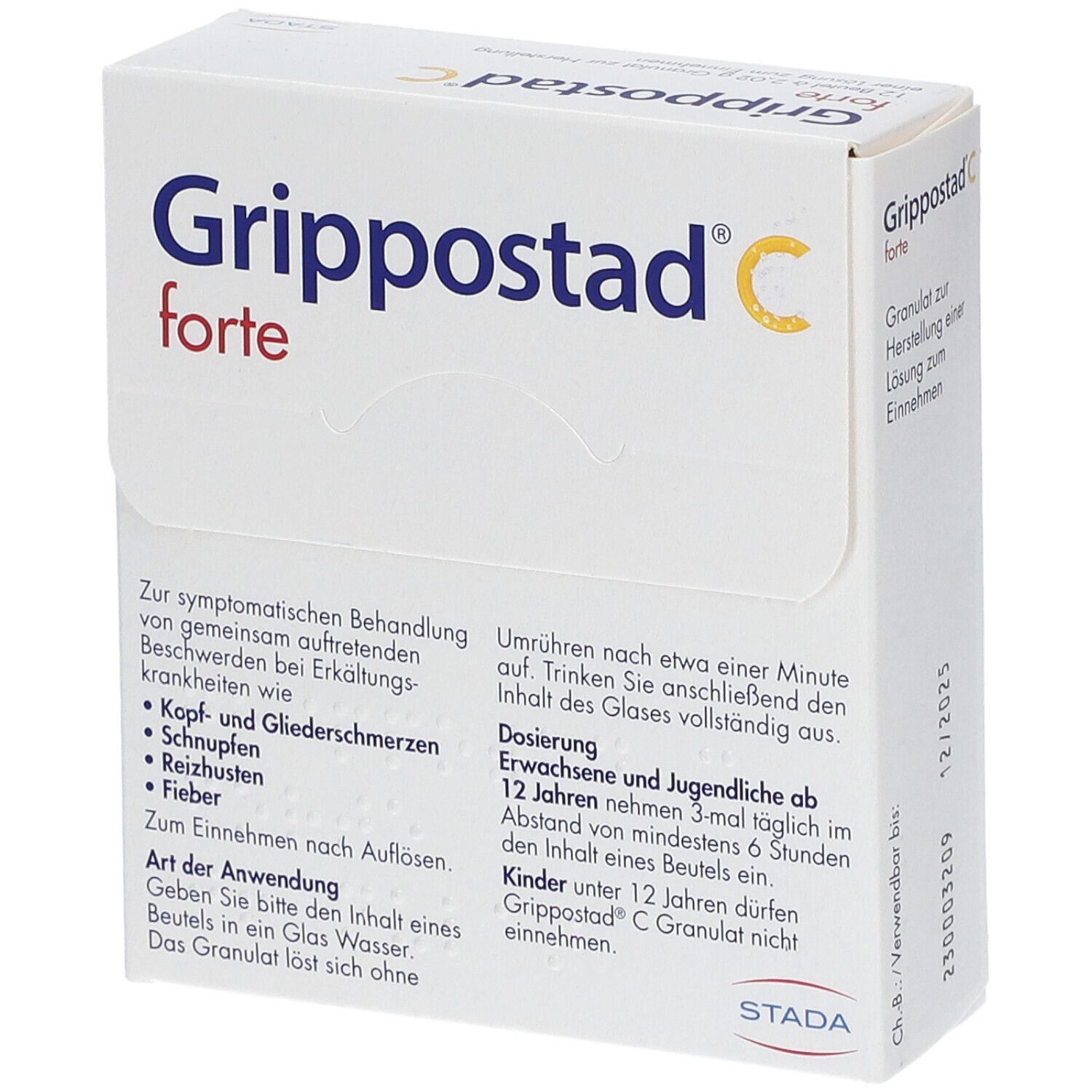 Grippostad forte Granulat bei Erkältung und grippalen Infekten, vegan ...