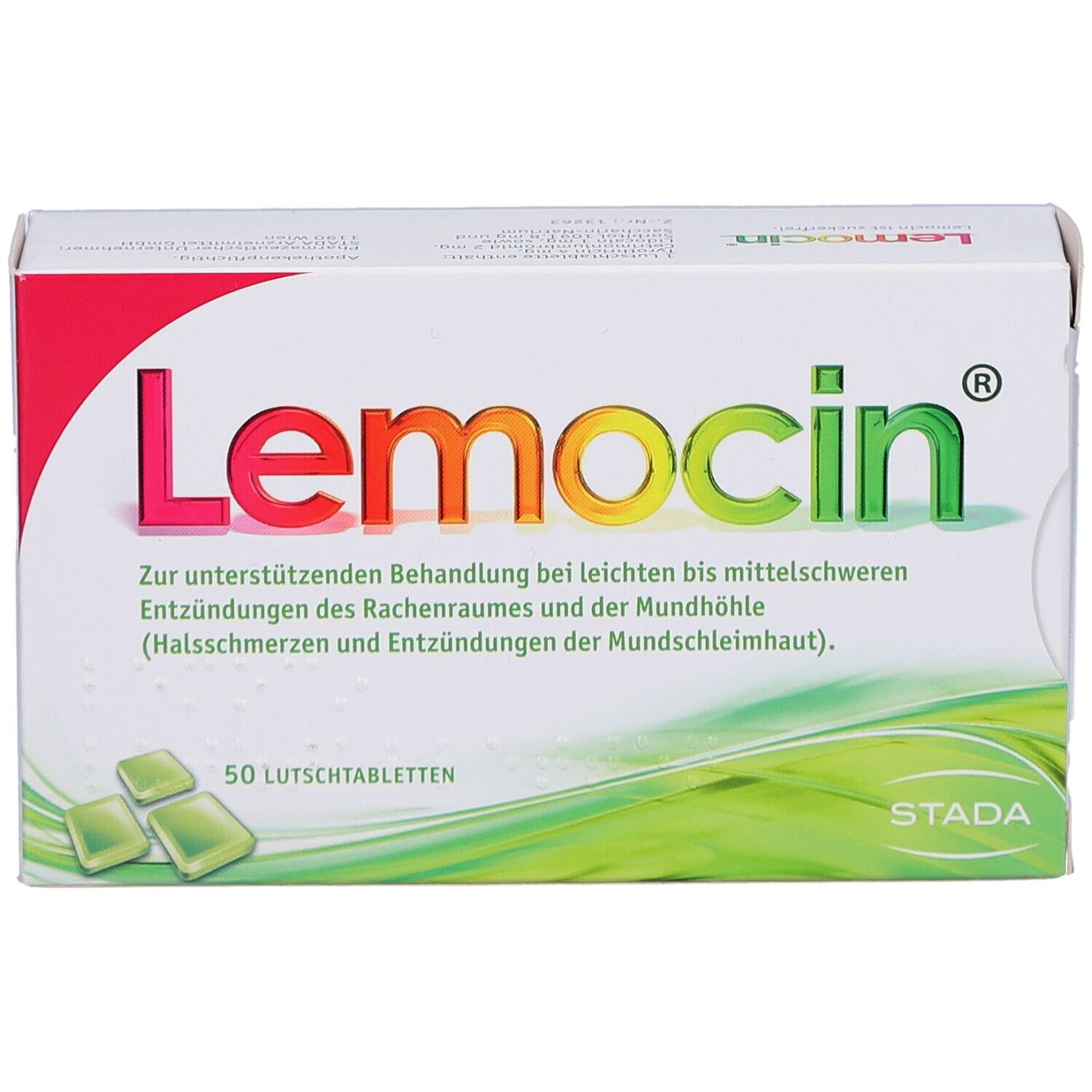 Lemocin® gegen Halsschmerzen, Zitronengeschmack, zuckerfrei 50 St ...