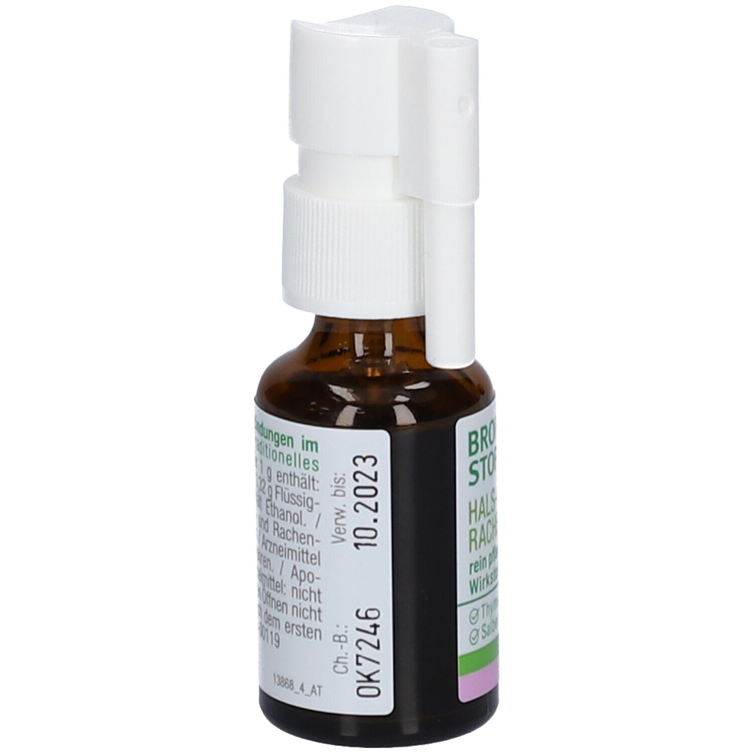 BRONCHOSTOP® Thymian Salbei Hals- und Rachenspray 15 ml - Shop Apotheke