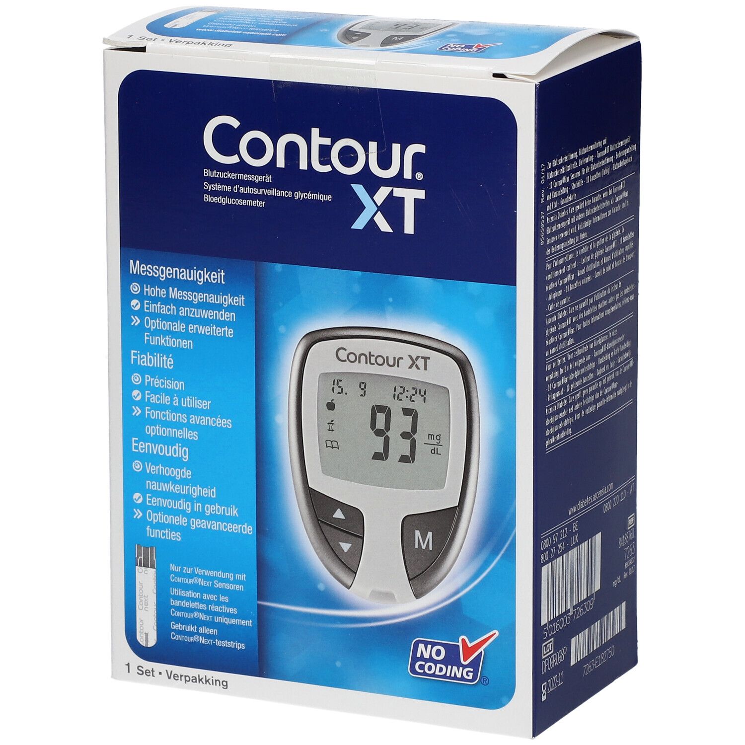 CONTOUR® XT Set mg/dl Blutzuckermessgerät 1 St - Shop Apotheke