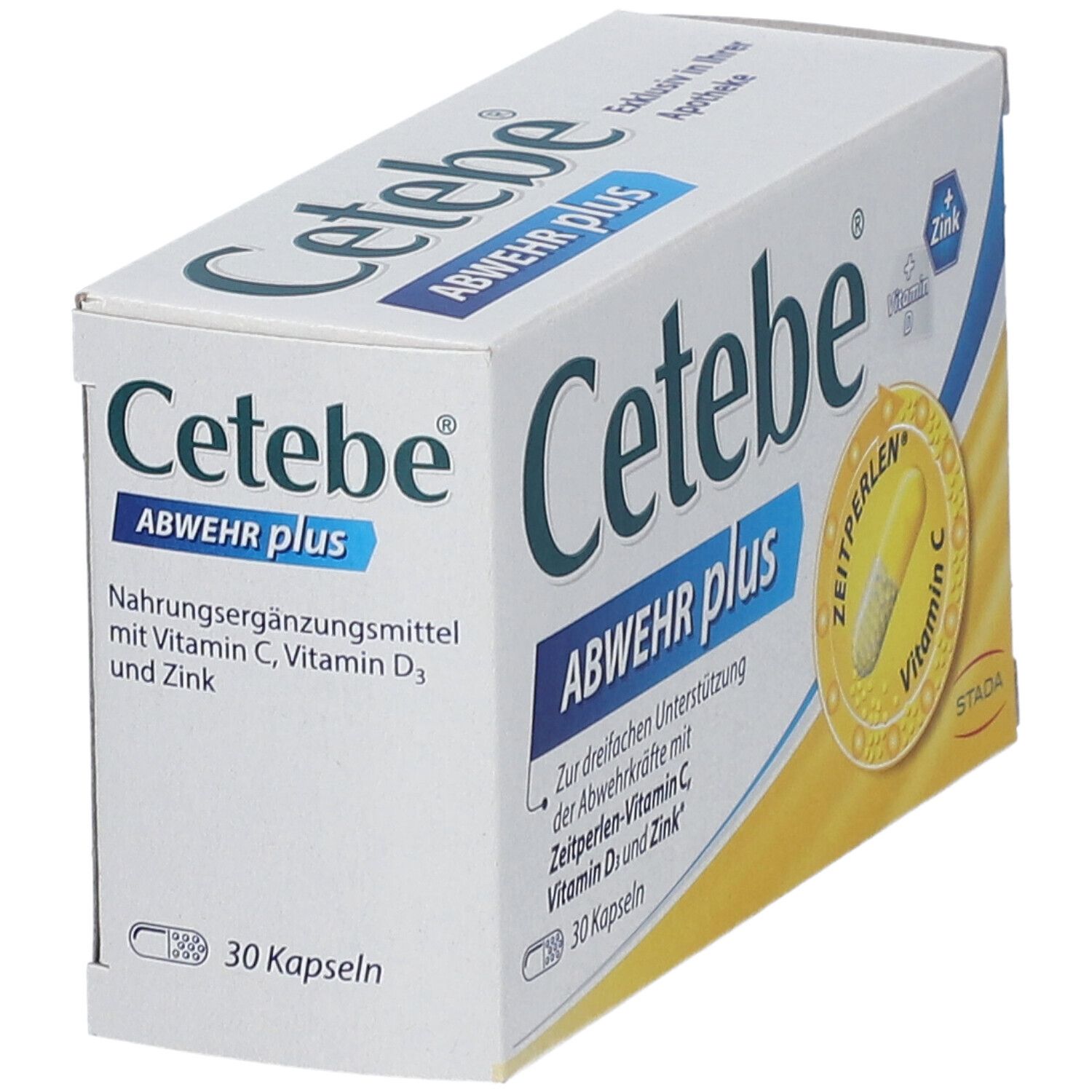 Cetebe® ABWEHR plus 3-fach Unterstützung der Abwehrkräfte, Vitamin C, D ...