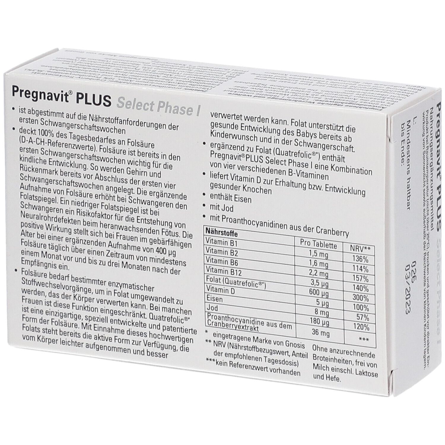 Pregnavit® PLUS Select Phase I 30 St - Shop Apotheke