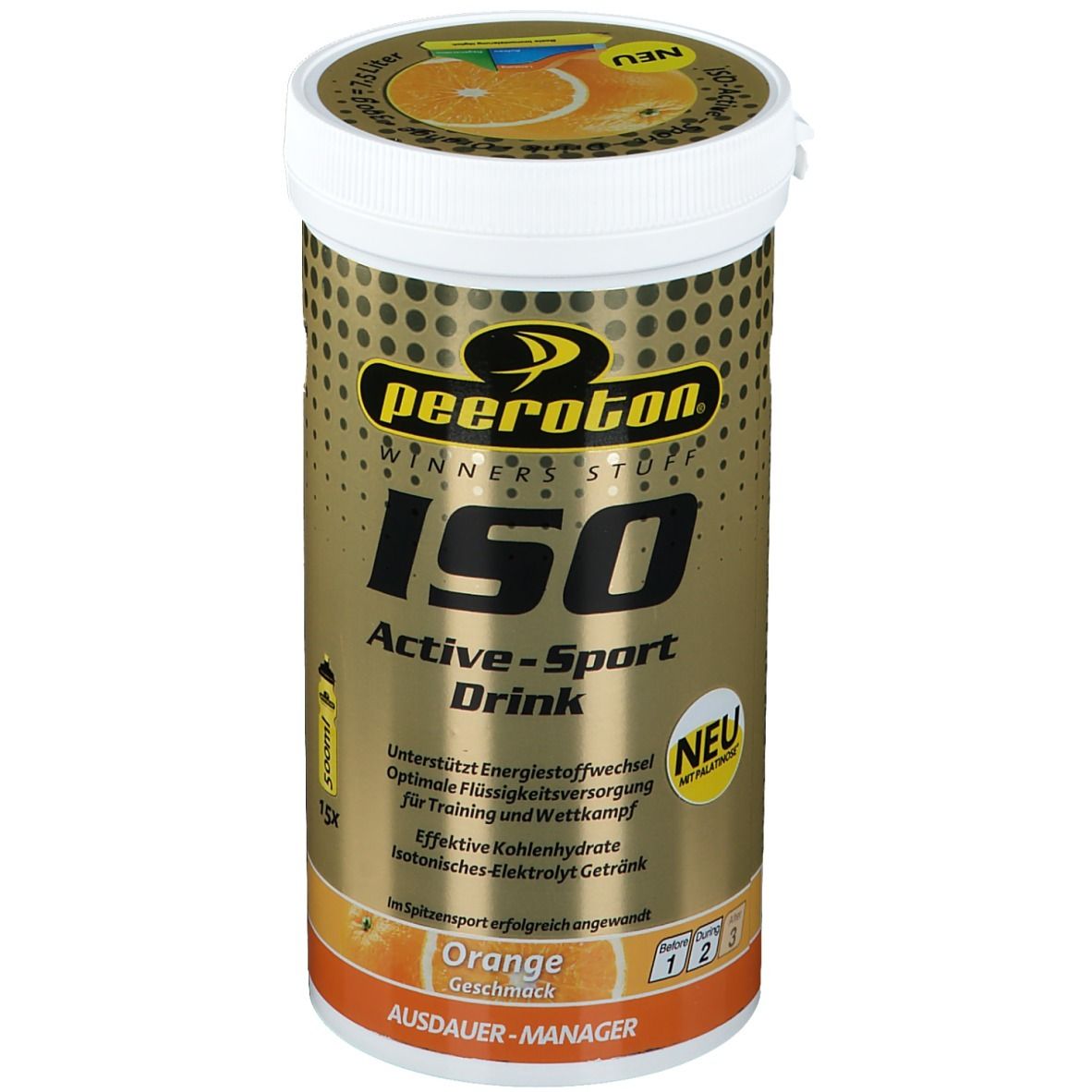peeroton® ISO Active-Sport Drink Orange 300 g - Shop Apotheke