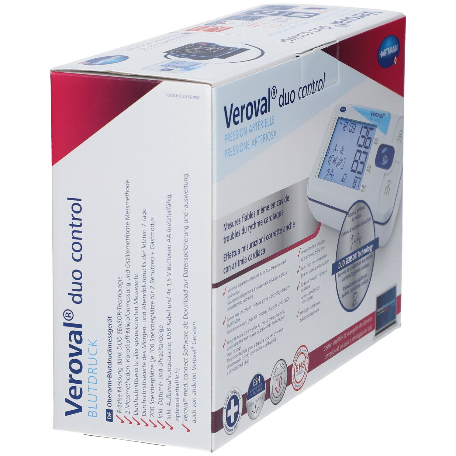 Veroval Duo Control Blutdruckmessgerät 1 St - Shop Apotheke